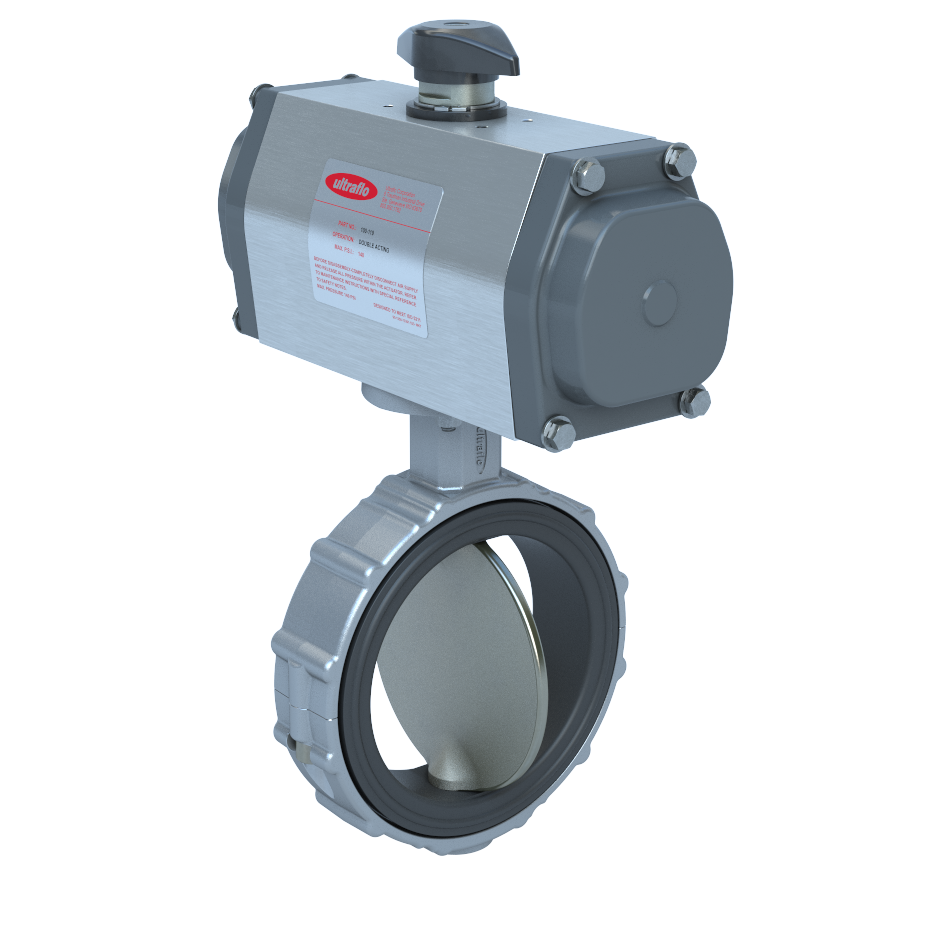 Butterfly Valve - Actuated: 390 (Sch 40 Design) Aluminum (ASTM B26 ...