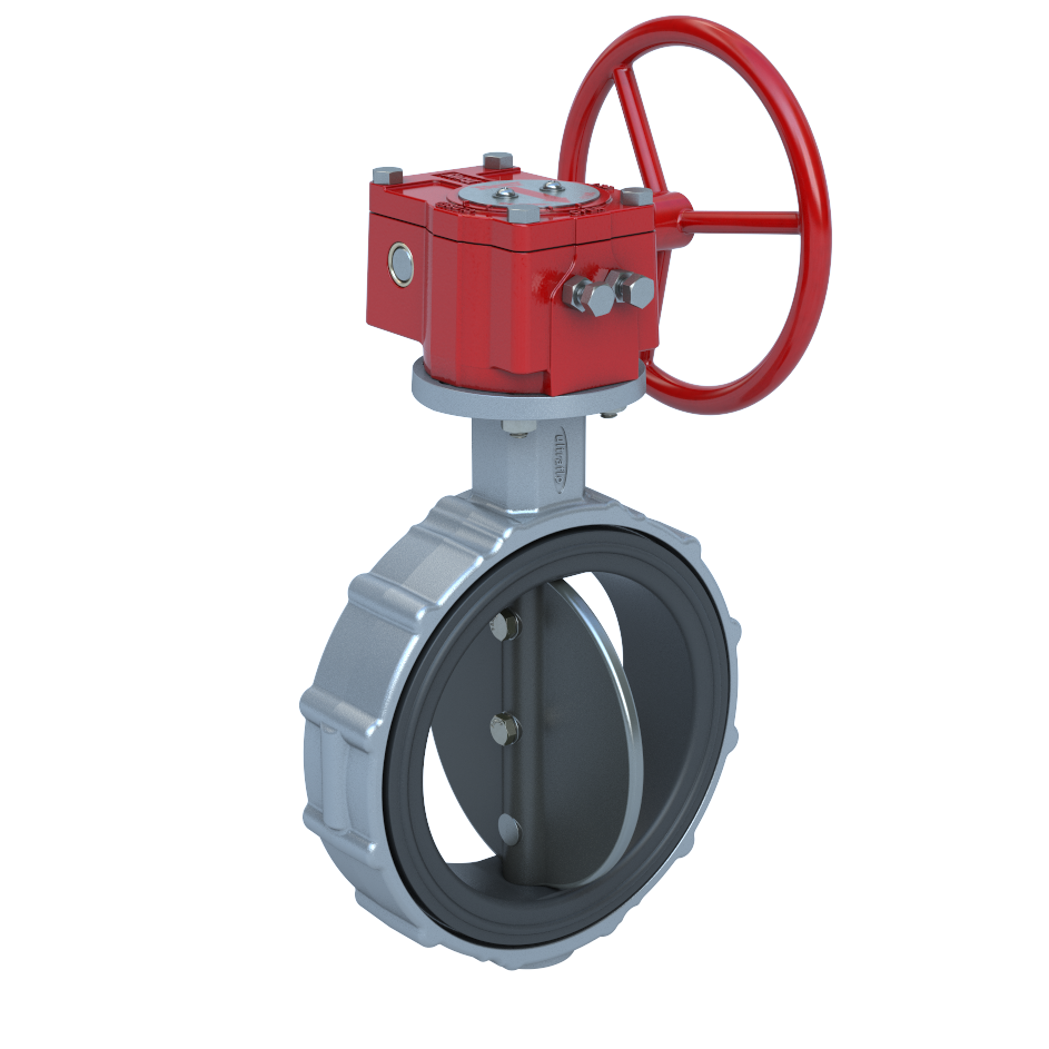 Butterfly Valve - Actuated: 400 (Sch 40 Design) Aluminum (ASTM B26 ...