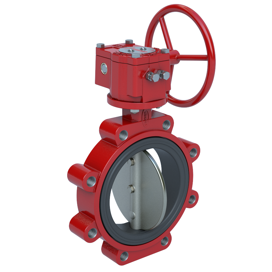 Butterfly Valve - Actuated: 422 (Sch 40 Design) Ductile Iron (ASTM A395 ...